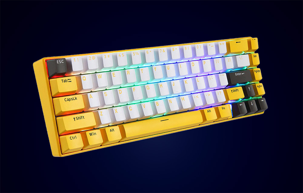 Motospeed BK67 Bluetooth mechanical keyboard (yellow) - 4KOM | GSM ...