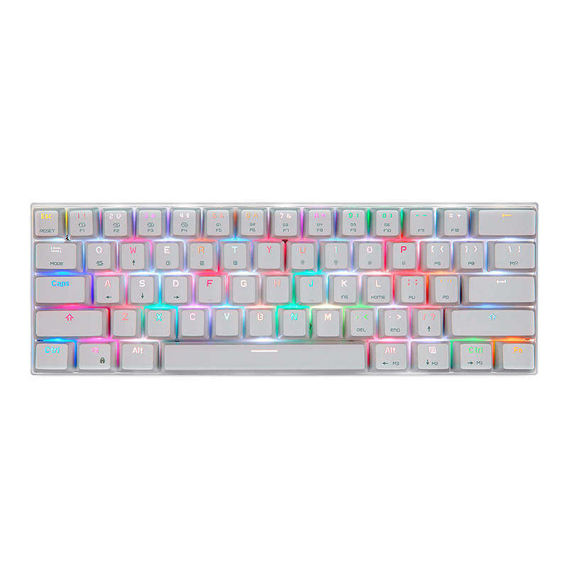 Motospeed CK62 Bluetooth RGB Wireless Mechanical Keyboard (White) - 4kom.pl