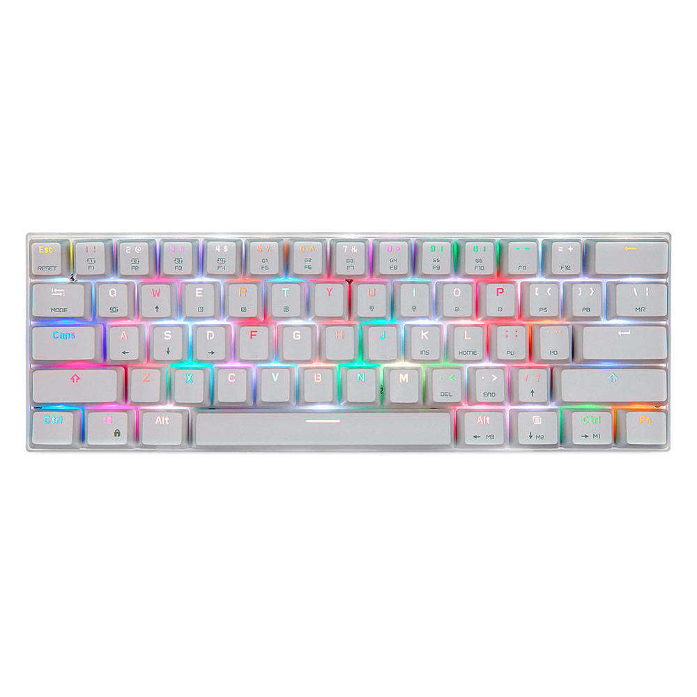 Motospeed CK62 Bluetooth RGB Wireless Mechanical Keyboard (White ...